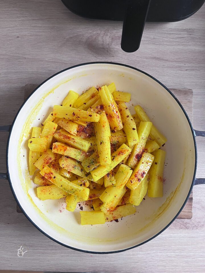 Chilli Garlic & Lime Mogo (Air Fried) | J Cooking Odyssey
