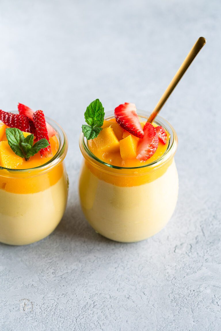 Quick Mango Mousse (2 ingredients, eggless) | J Cooking Odyssey