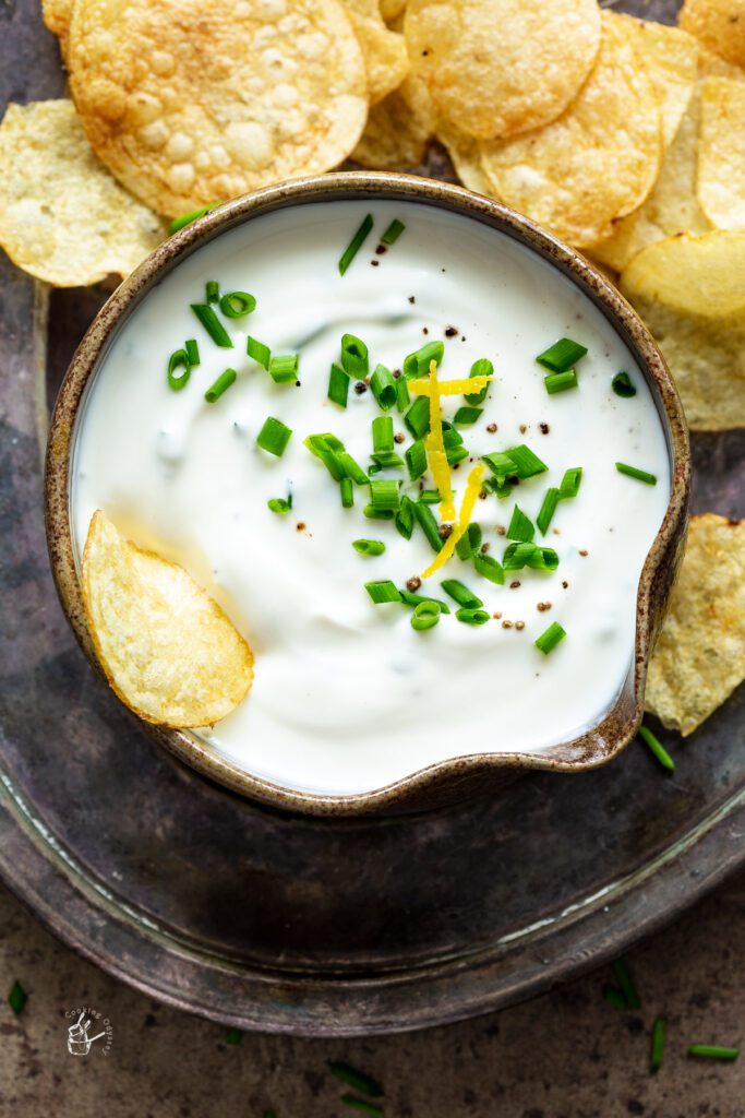 Sour Cream and Chive Dip (3 ingredients!) | J Cooking Odyssey